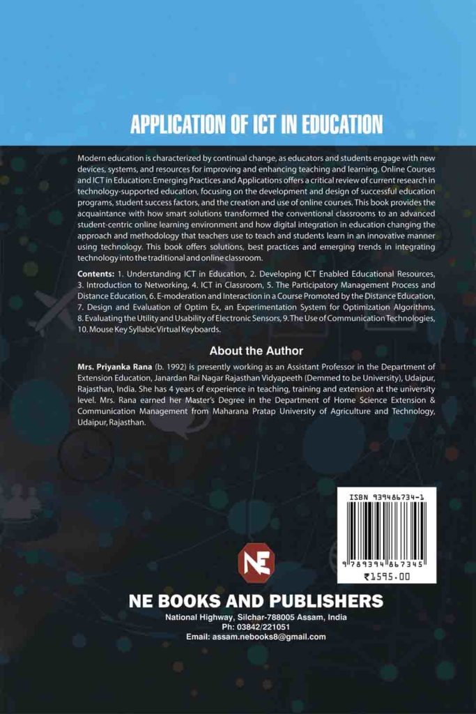 Application of ICT in Education – NE BOOKS