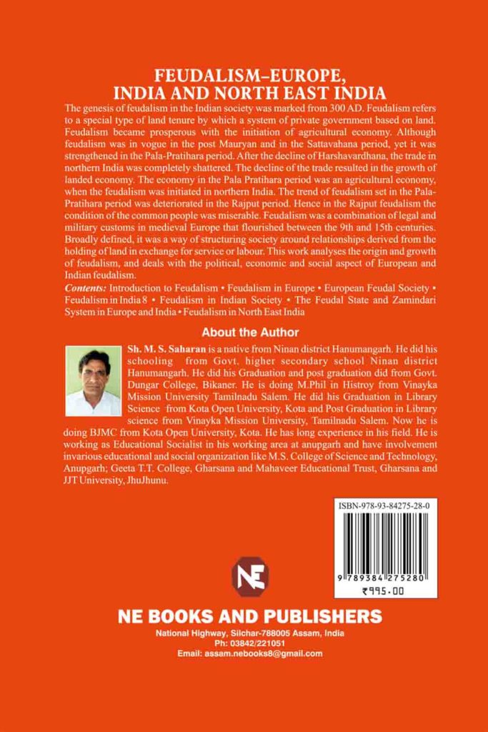 Feudalism Europe, India and North East India – NE BOOKS