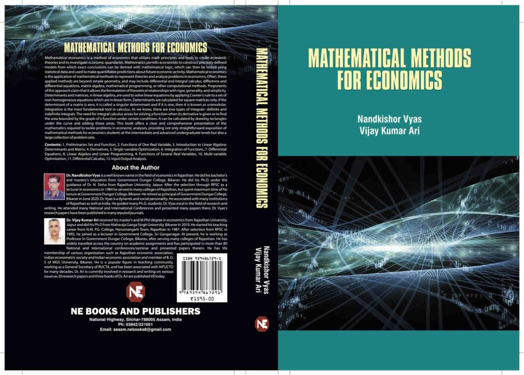 Mathematical Methods for Economics – NE BOOKS